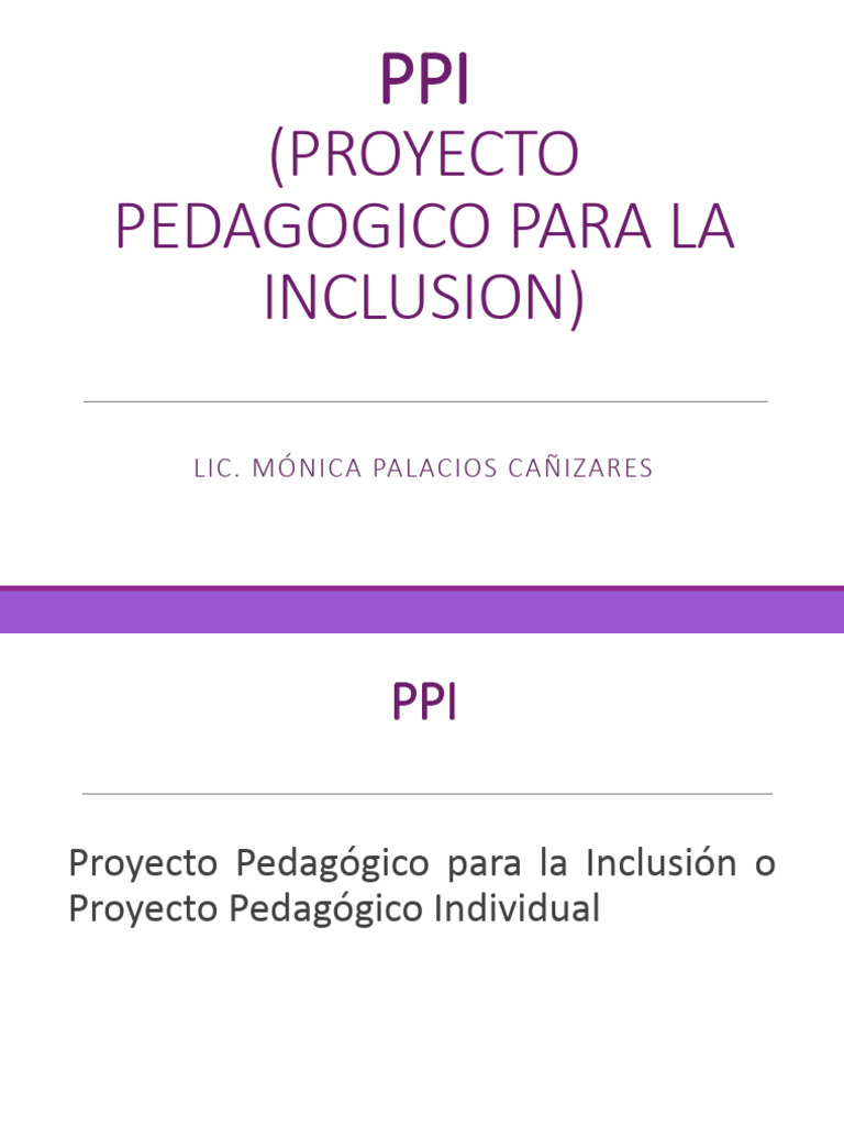 Ppi Modelo | PDF | Inclusión (Educación) | Evaluación Ppi Modelo | PDF | Inclusión (Educación) | Evaluación