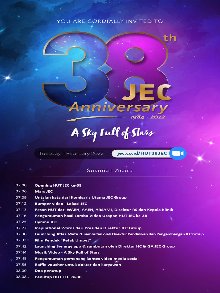 (Click To Zoom Meeting) Hut Jec 38 - Invitation | PDF