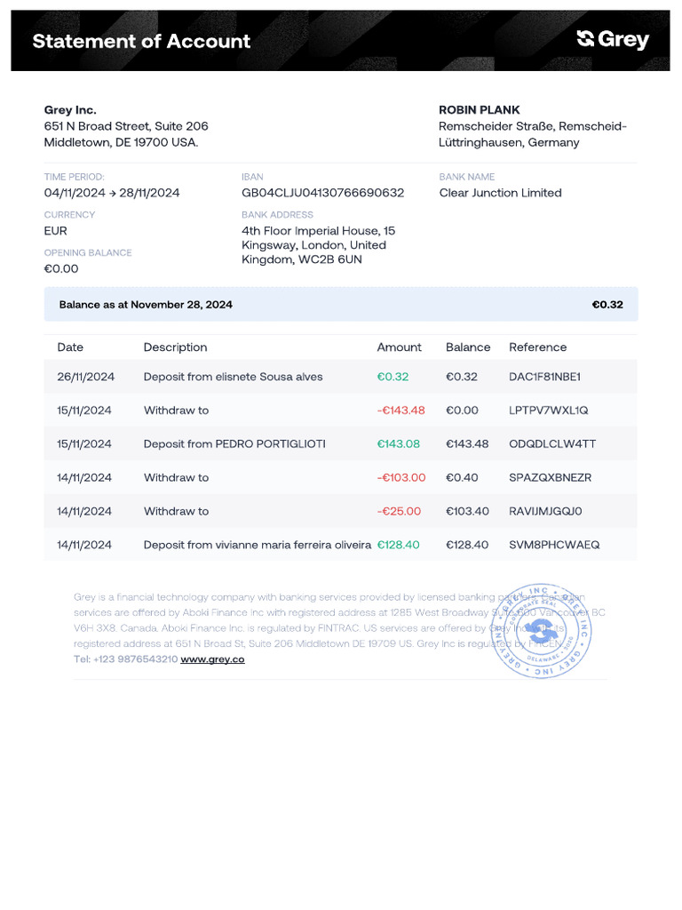 Account Statement | PDF