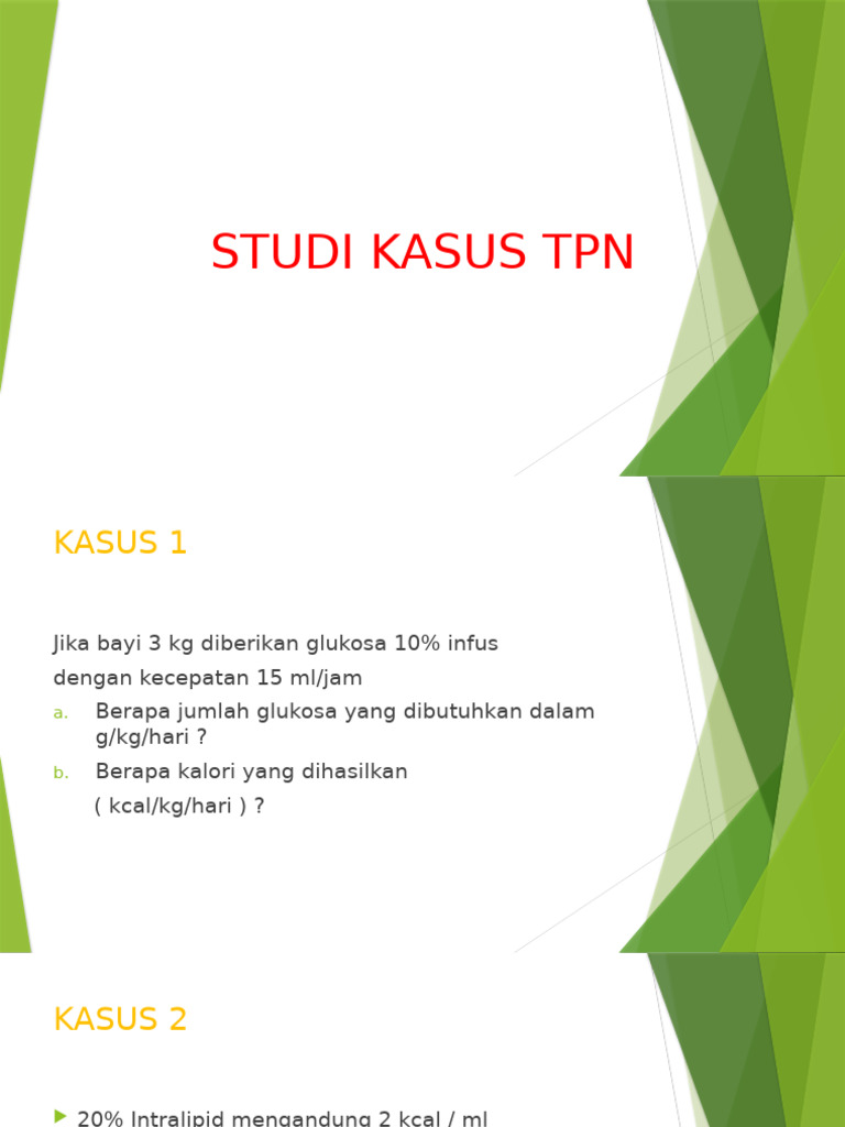 STUDI KASUS TPN - PPTX 2024 | PDF