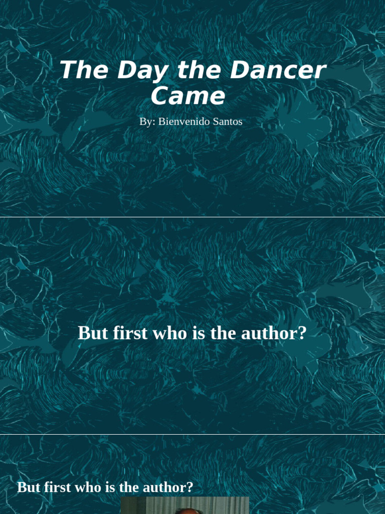 The Day The Dancer Came Report 2 | PDF | Philippines | Nostalgia