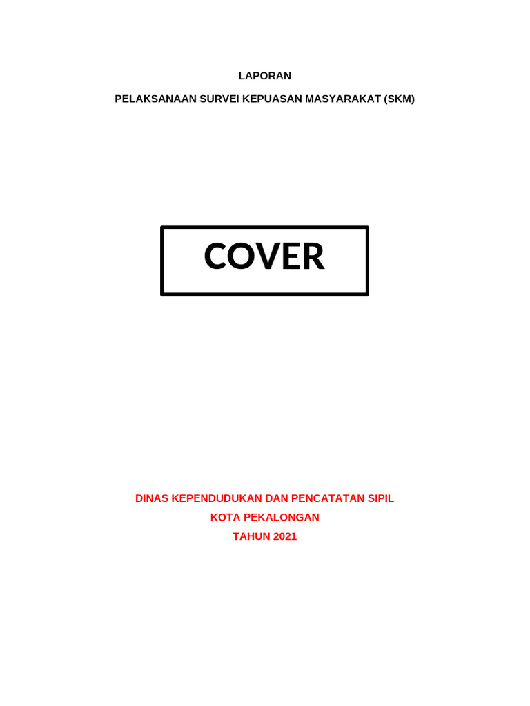 SKM - Template Laporan SKM - Upp | PDF