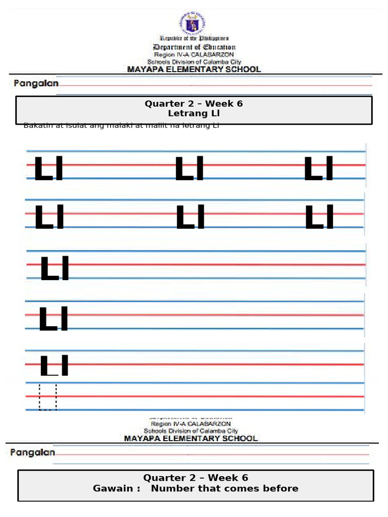 Worksheets (w6) | PDF