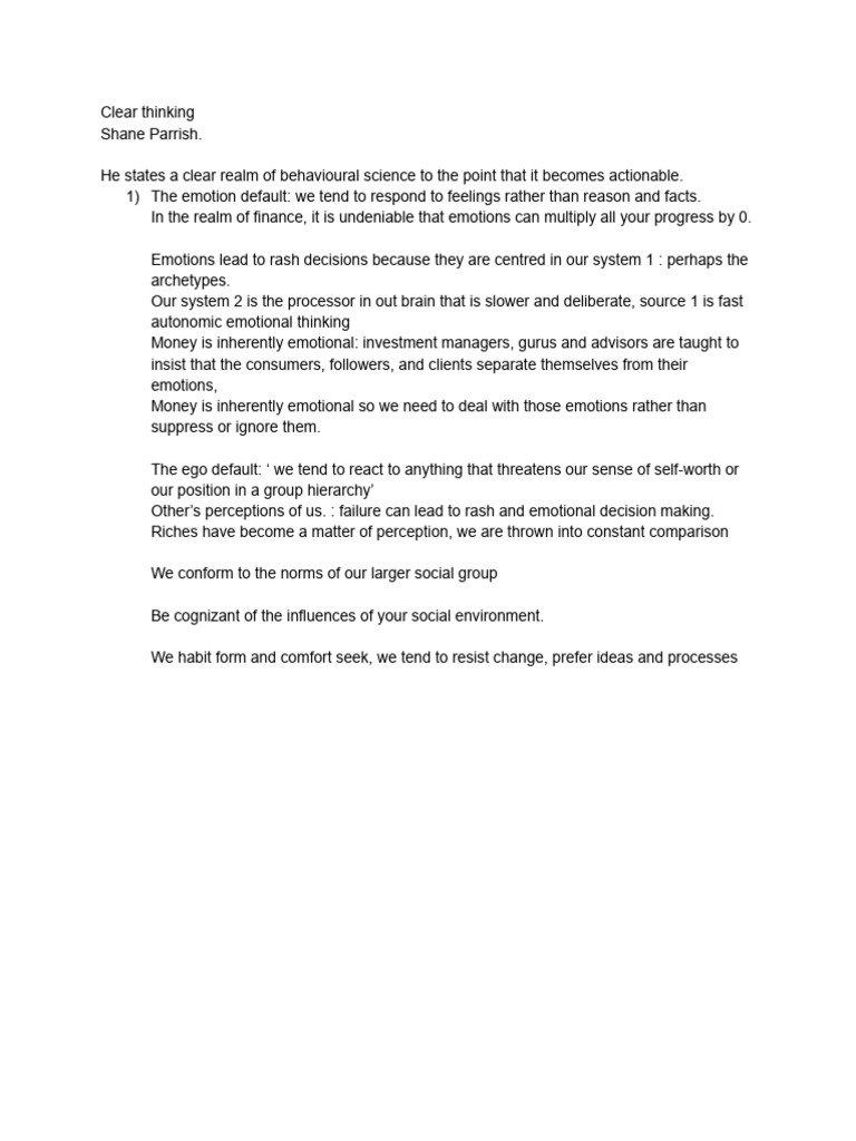 Forbes Clear Thinking | PDF