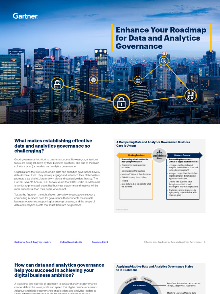 Data and Analytics Governance Roadmap | PDF | Analytics | Governance