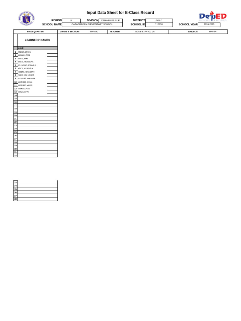Grade 4 - 1st Quarter Mapeh | PDF