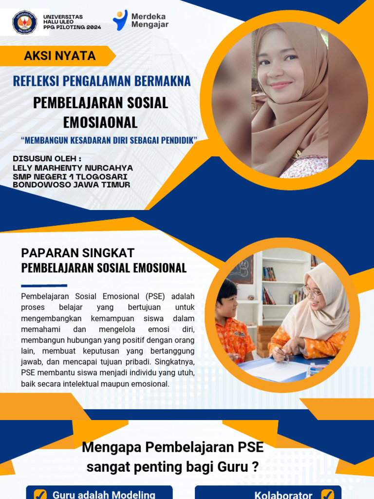 Refleksi Pengalaman Bermakna Pembelajaran Sosial Emosiaonal Kecil | PDF