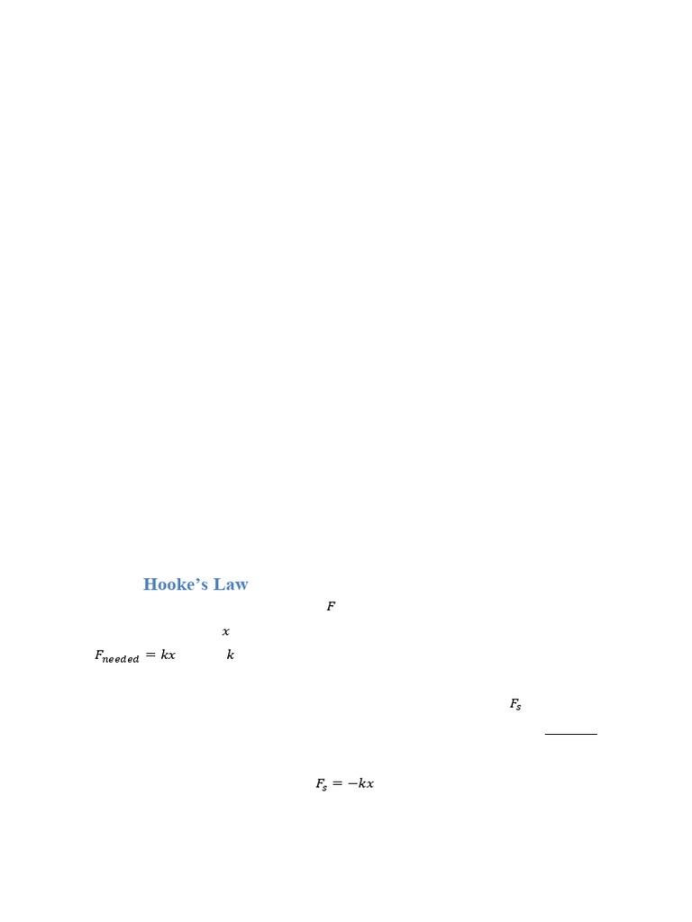 Chapter 3 - Mass Spring System | PDF | Force | Oscillation