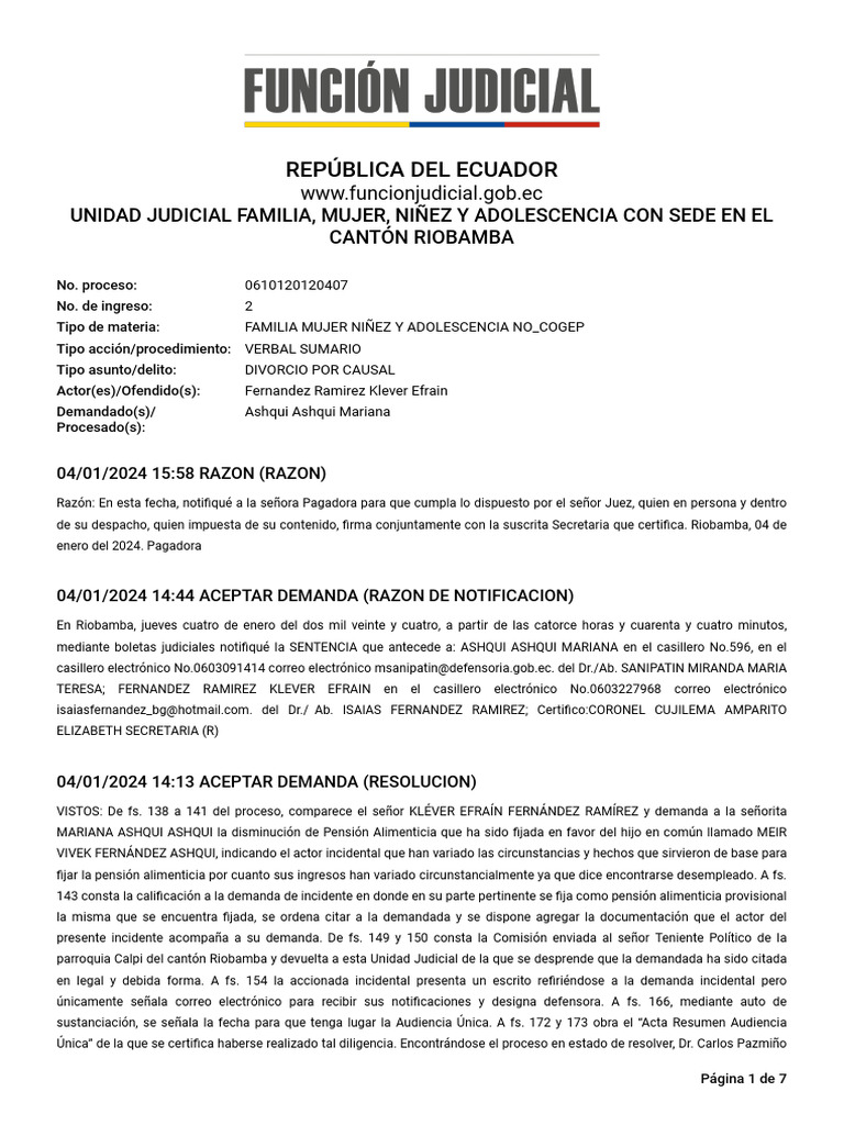 Expel 0610120120407 24683759 23112024 | PDF | Pensión alimenticia ...
