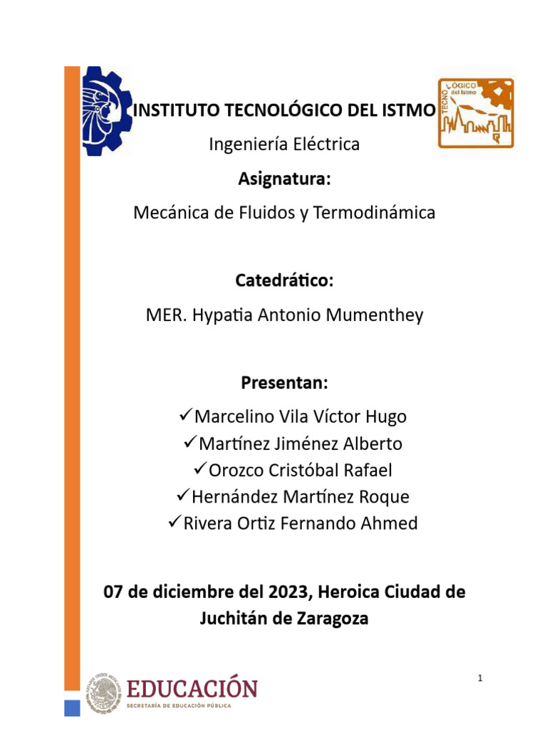 Instituto Tecnologico Del Istmo | PDF | Vapor | Física Aplicada e ...