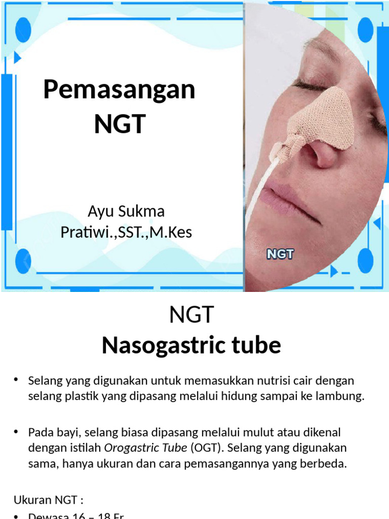 Pemasangan NGT | PDF
