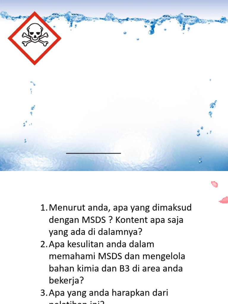 Materi MSDS | PDF