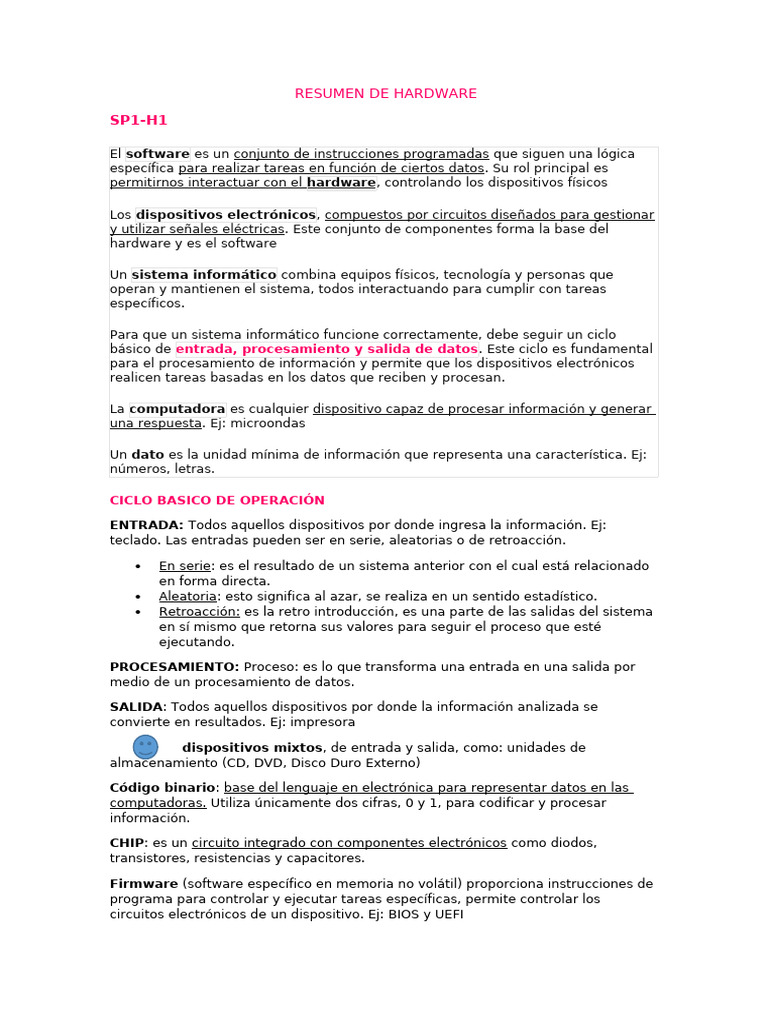 Resumen de Hardware | PDF | Hardware de la computadora | Señal analoga