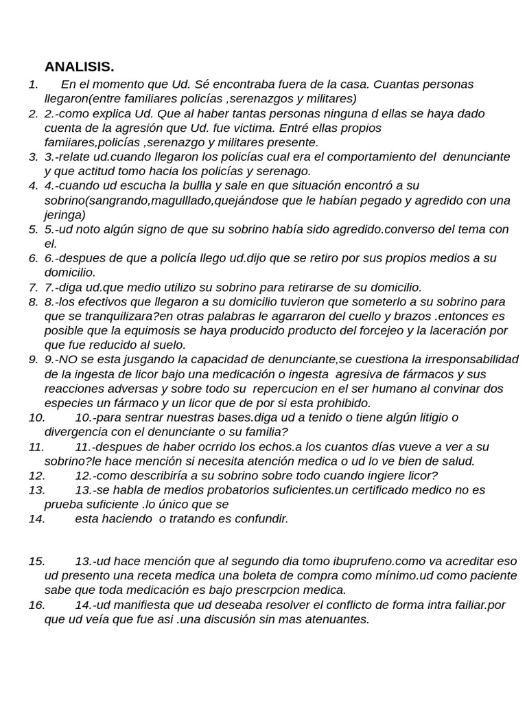 ANALISIS Caso 1 | PDF | Medicina