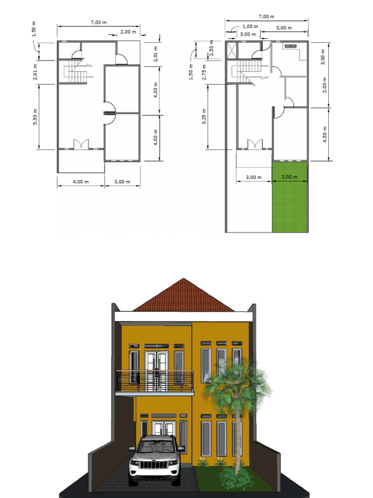 Denah 3D Revisi | PDF