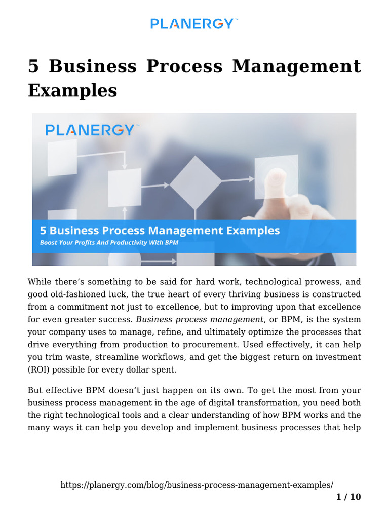 5 Business-Process-Management-Examples | PDF | Business Process ...