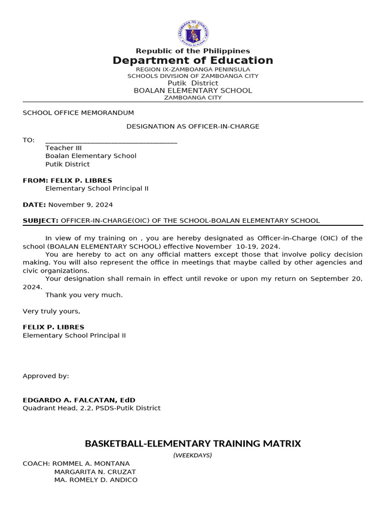 LETTER OIC Latest | PDF