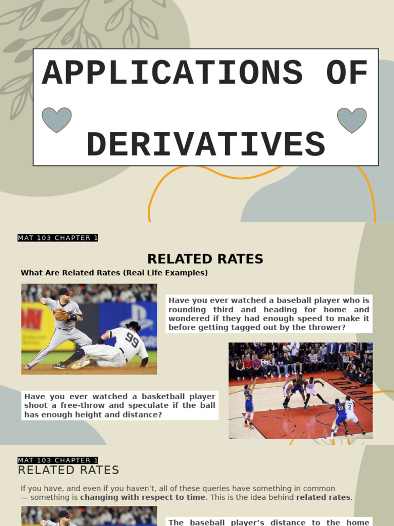 Understanding Related Rates in Calculus | PDF | Derivative | Equations