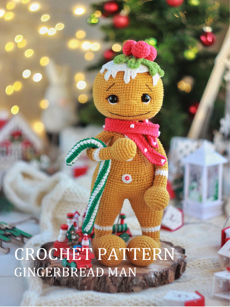 Gingerbread Man English | PDF | Crochet | Yarn