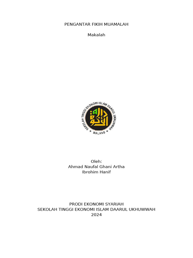 Definisi Akad, Sifat Dan Fungsinya | PDF