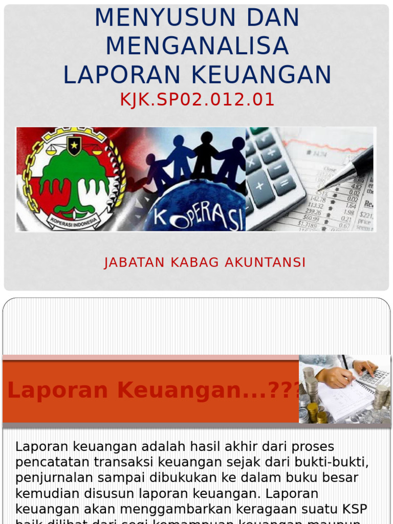4.KJK - sp02.012.01 Menyusun Dan Menganalisa Laporan Keuangan | PDF