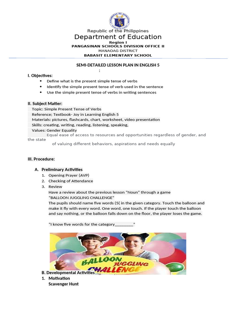 Demonstration Lessonplan2023 | PDF | Verb | Grammatical Tense