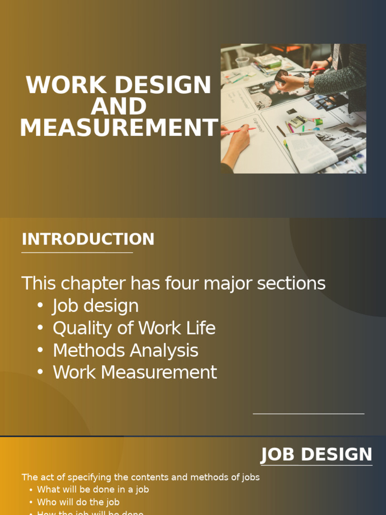 Work Design and Measurement | PDF | Human Factors And Ergonomics ...