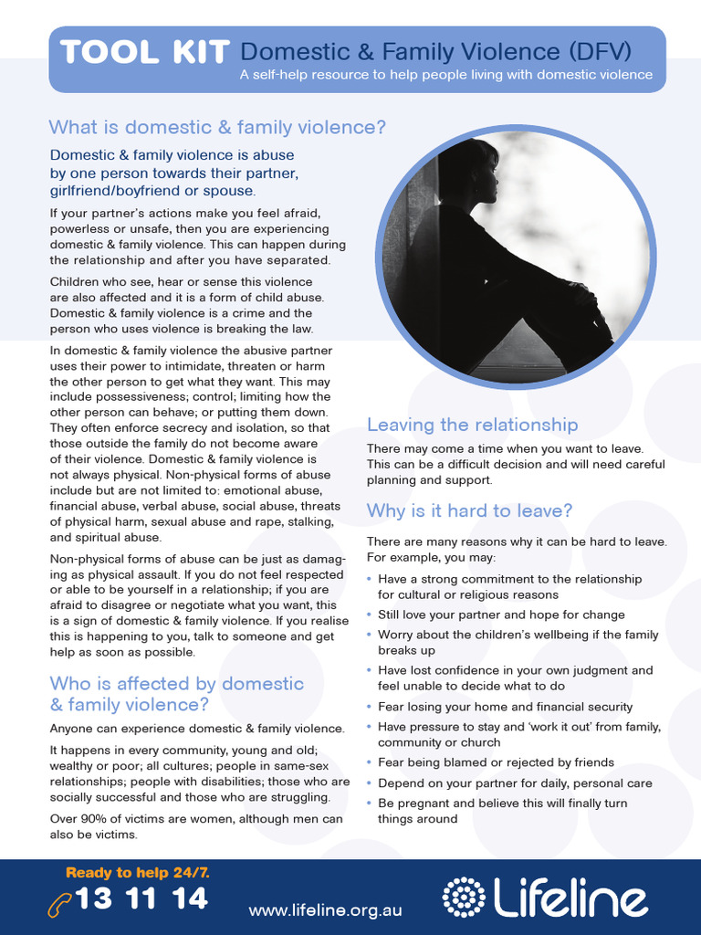 Web - LL 4pp Tool Kit - Domestic Family Violence DFV | PDF | Domestic ...