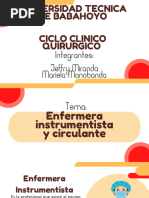 Funciones de Enfermera Instrumentista y Circulante | PDF | Cirugía | Enfermería