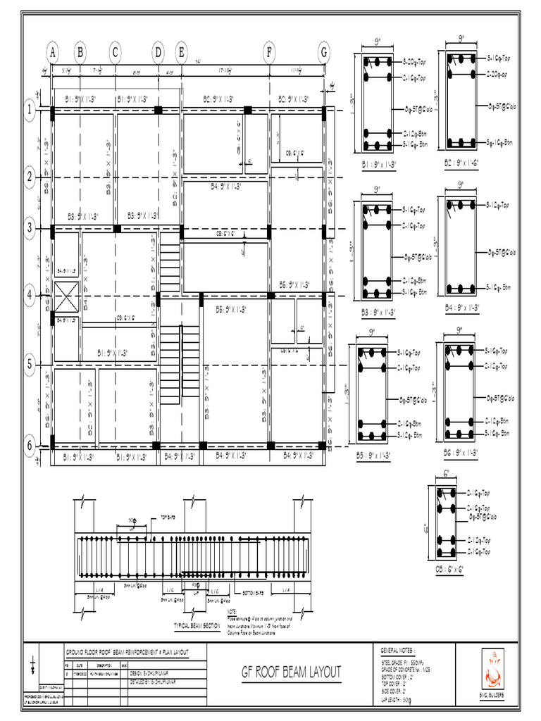 Ground Floor Beam | PDF | Structural Engineering | Civil Engineering