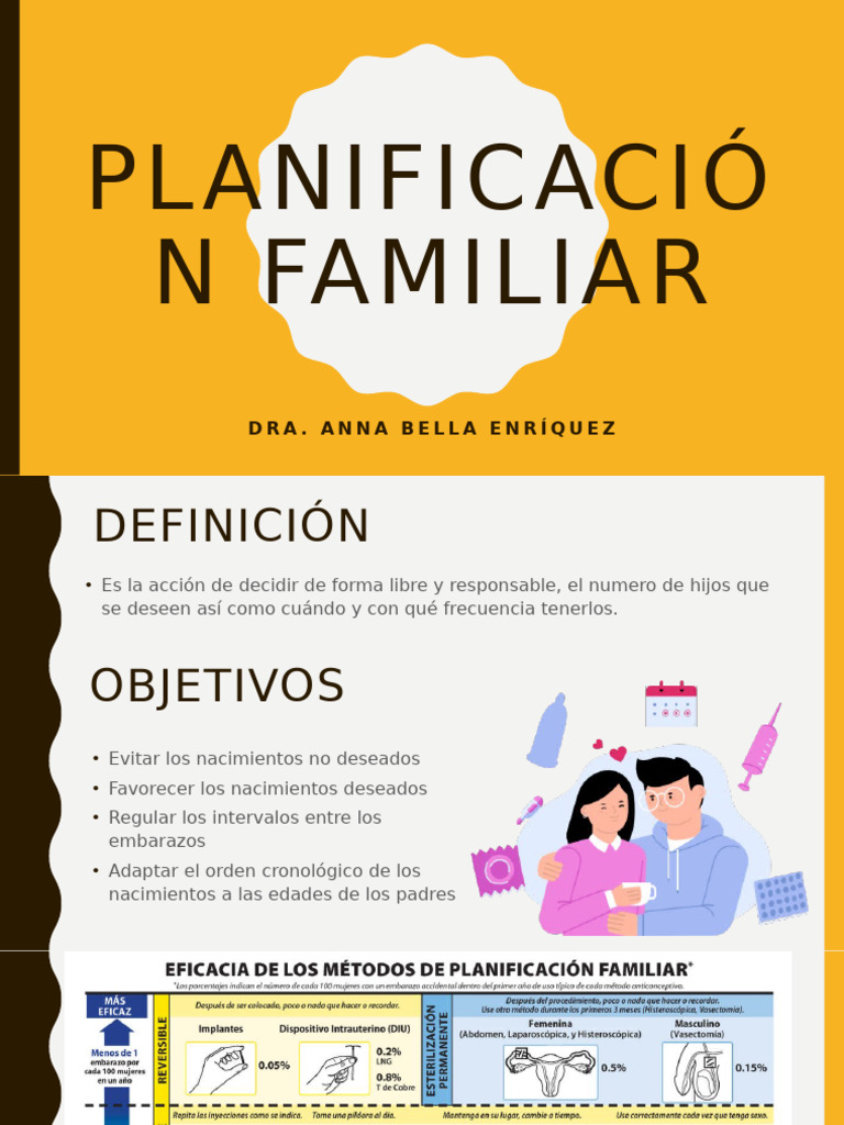Planificación Familiar: Guía Completa | PDF