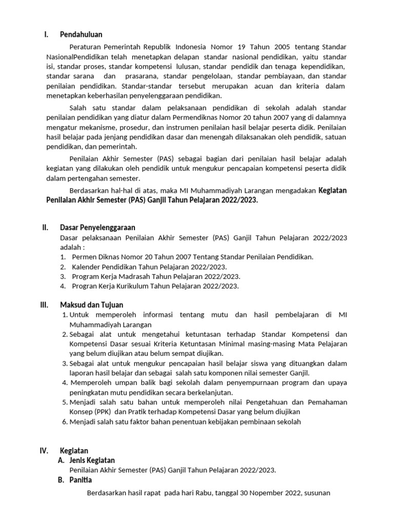 Proposal Pas 1 2022-2023 | PDF