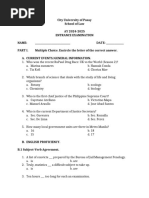 College Entrance Exam Subject Coverage | PDF