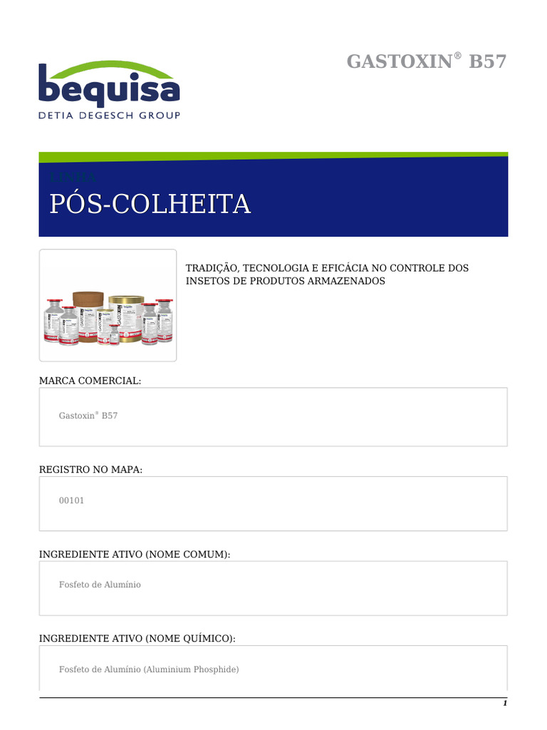 GASTOXIN - SUP - ® - SUP - B57 - Ficha - Tecnica | PDF
