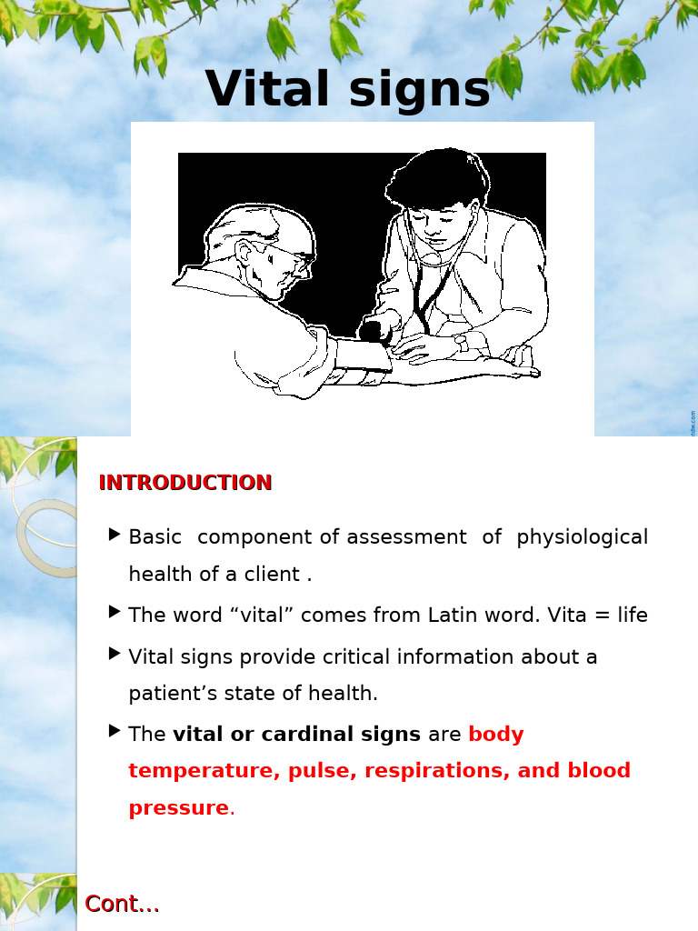 Vital Signs Temperature | PDF | Heat Transfer | Vasodilation
