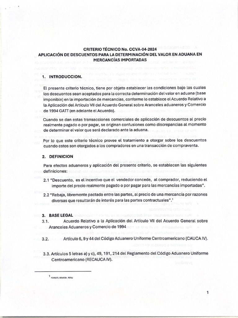 Criterio Tecnico Ccva 004 2024 | PDF