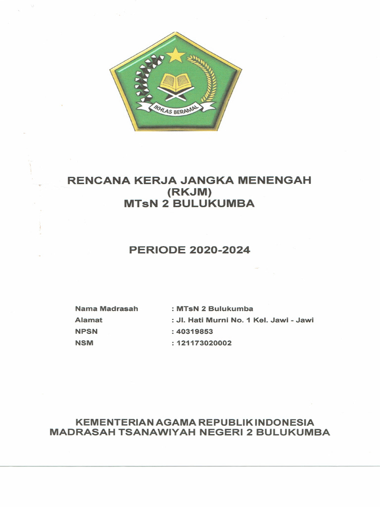 RKJM 4 Tahun | PDF