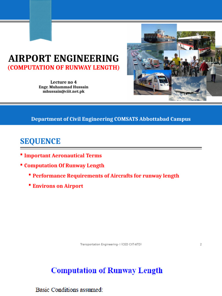 4airport Engineering Runway Length | PDF