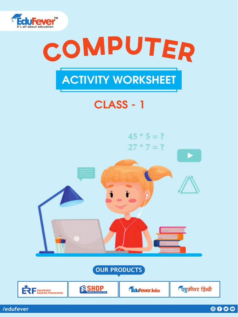 Class 1 Computer Activity Worksheet 3 | PDF