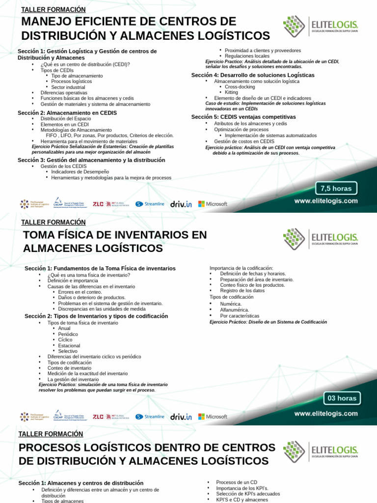 Temarios de Logística 2025 | PDF | Logística | Outsourcing