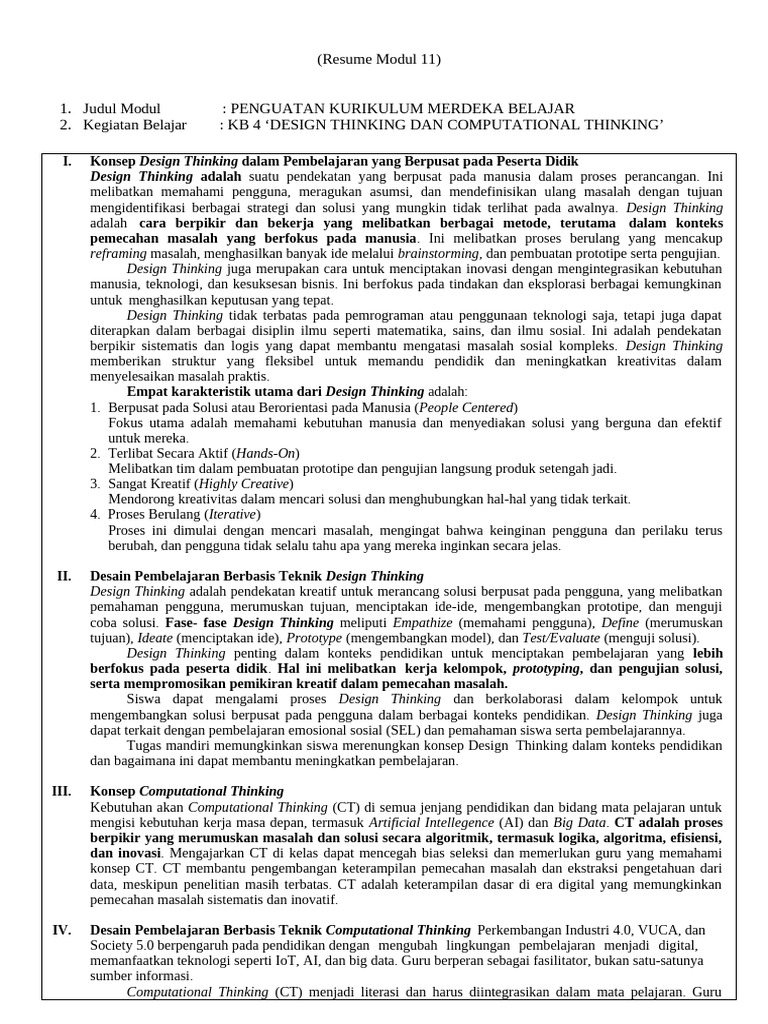 Resume Modul 11 KB 4 | PDF