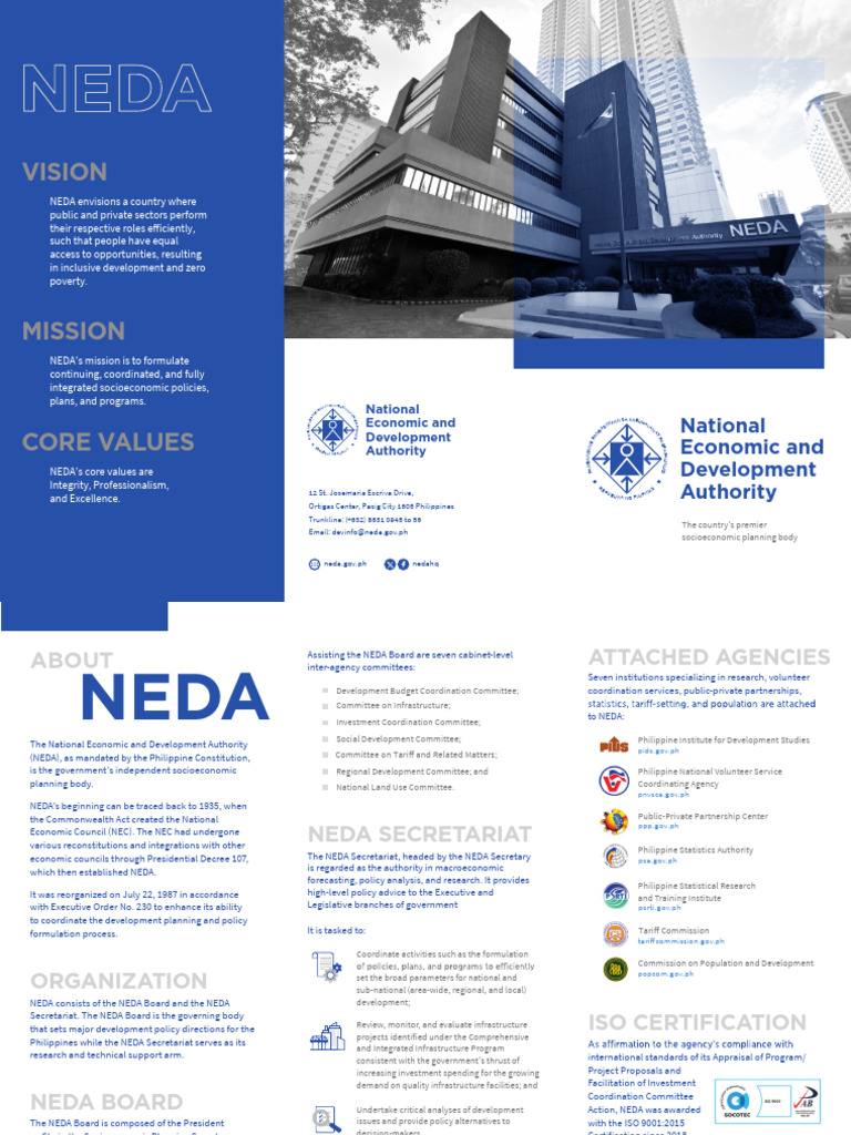 092023-NEDA-Brochure | PDF | Economies | Government