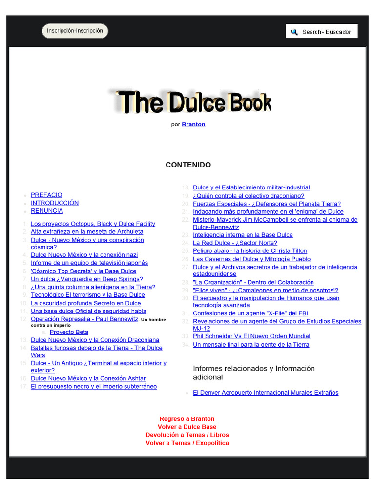 Libro de La Base de Dulce - Branton (Español) . | PDF | Agencia Central ...