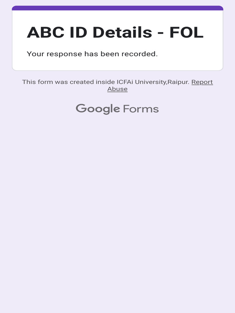 ABC Id Details - Fol | PDF