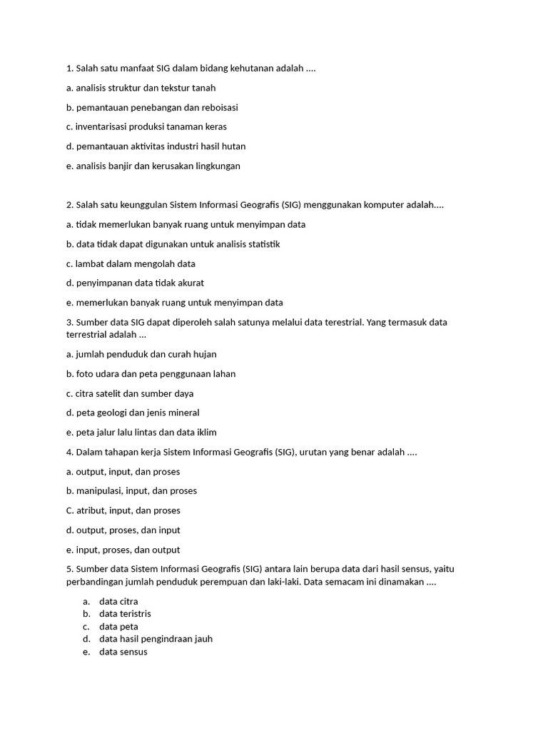 Soal PAS GEO 10 | PDF