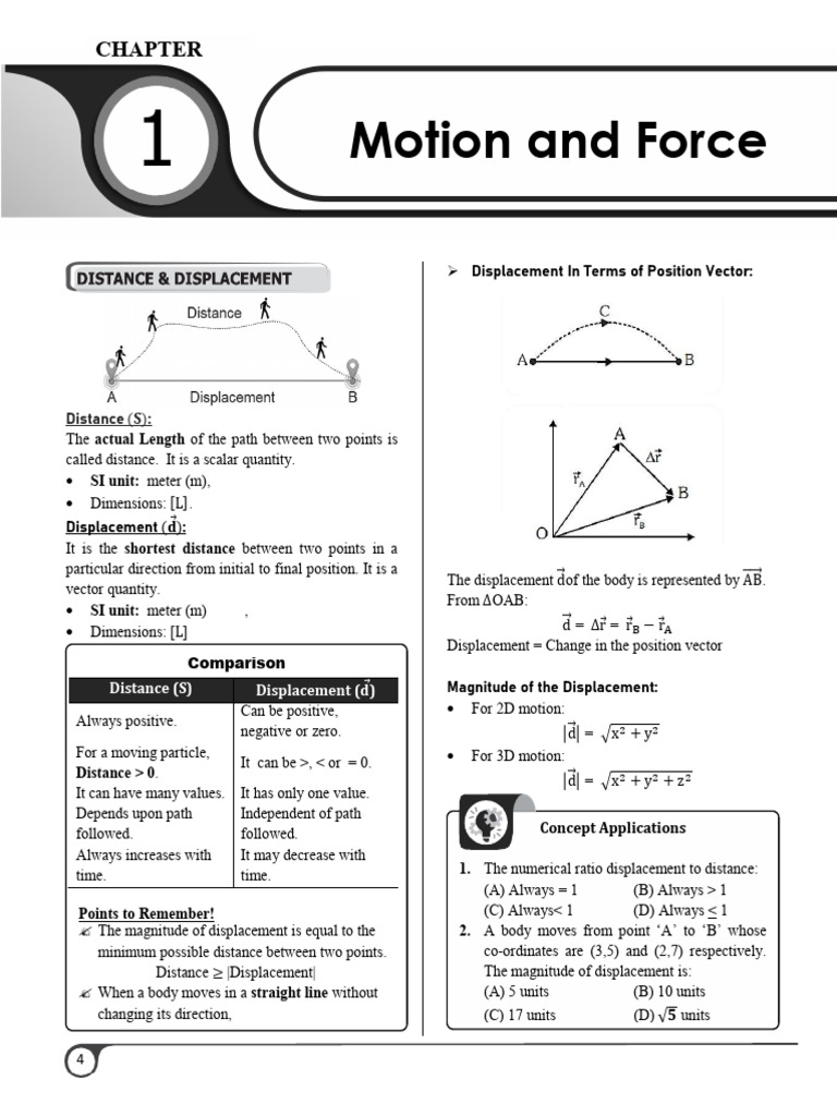 CH 01 | PDF | Acceleration | Velocity