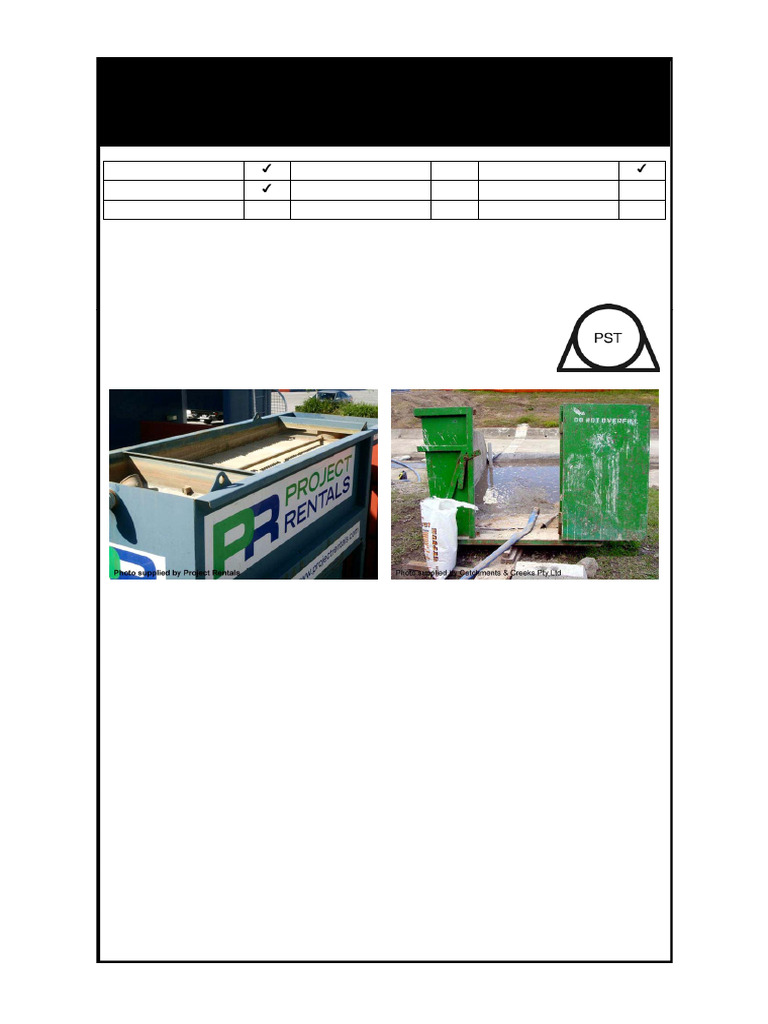 Portable Sedimentation Tanks Guide | PDF | Filtration | Sewage Treatment