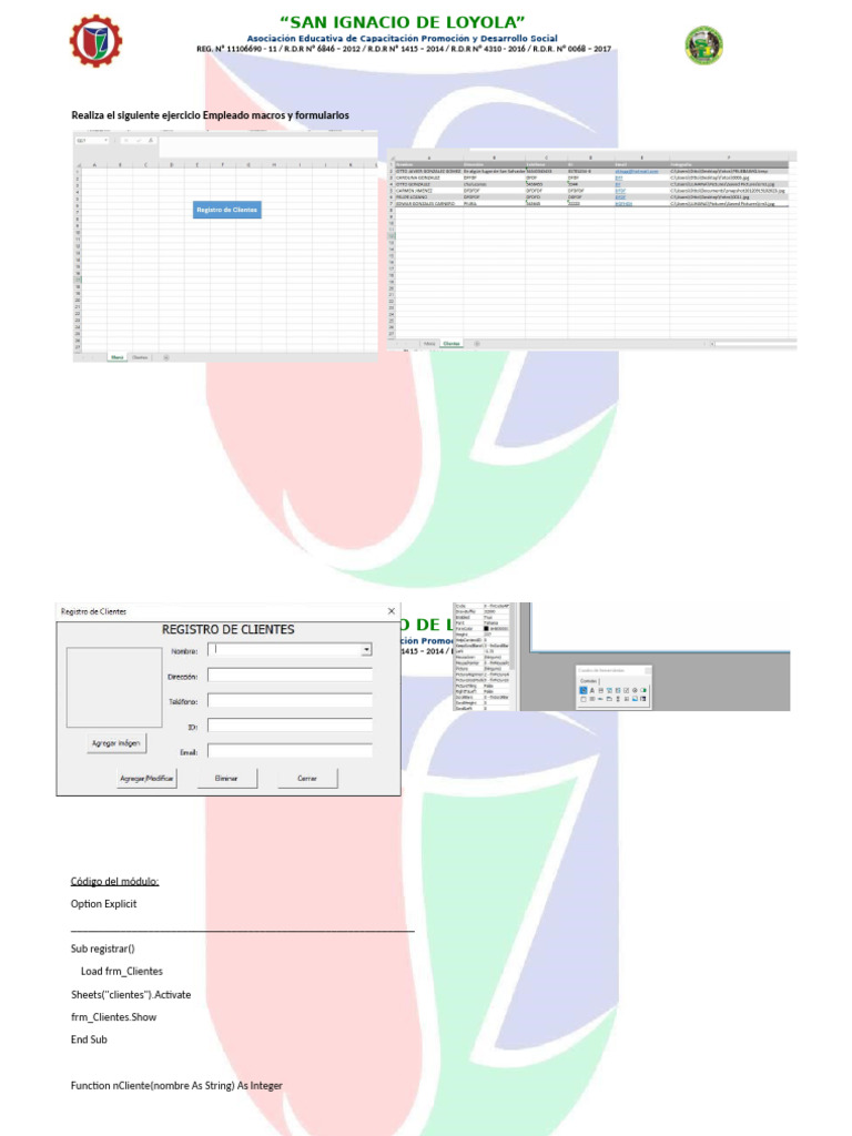 Practica-Realiza El Siguiente Ejercicio Empleado Macros y Formularios | PDF | Software ...