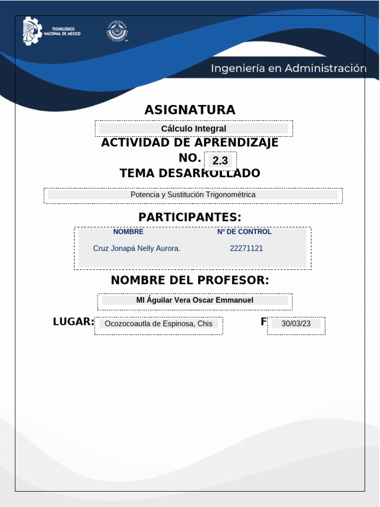 Cruz Jonapá Nelly Aurora U2 C3 | PDF