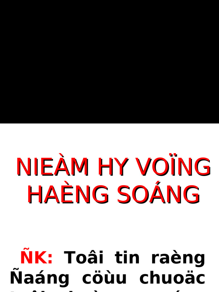 Niem Hy Vong Hang Song Da Sua | PDF